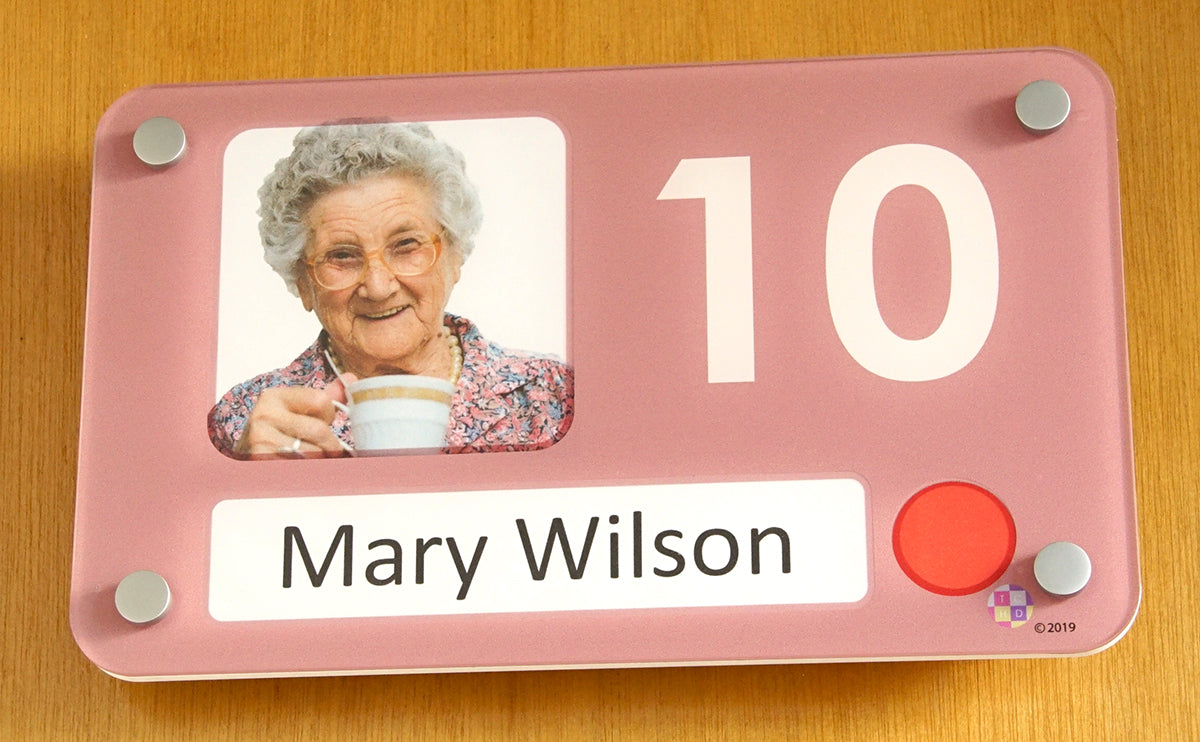 Creating a personalised insert for bedroom signs – The Care Home Designer