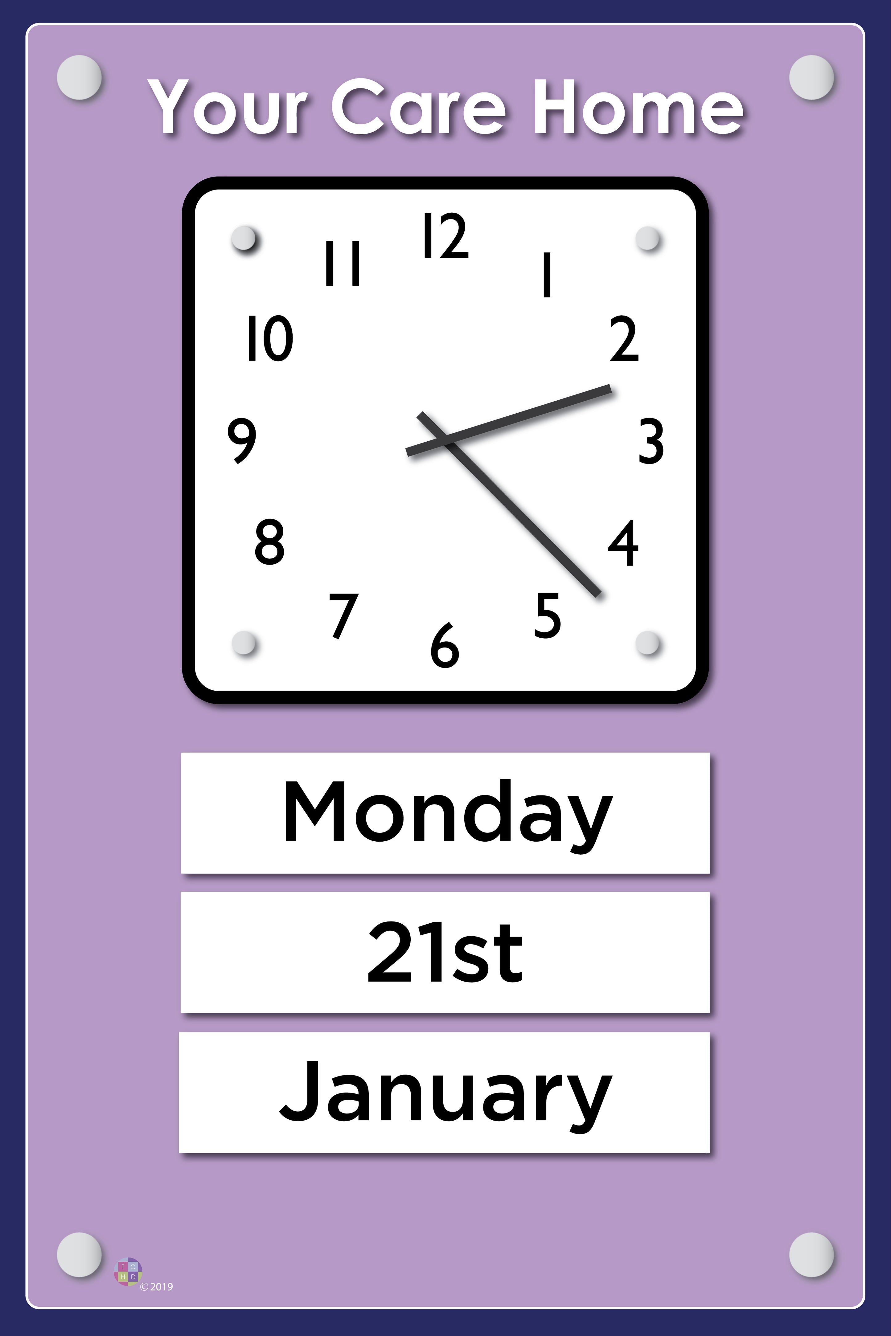 Orientation Displays – The Care Home Designer