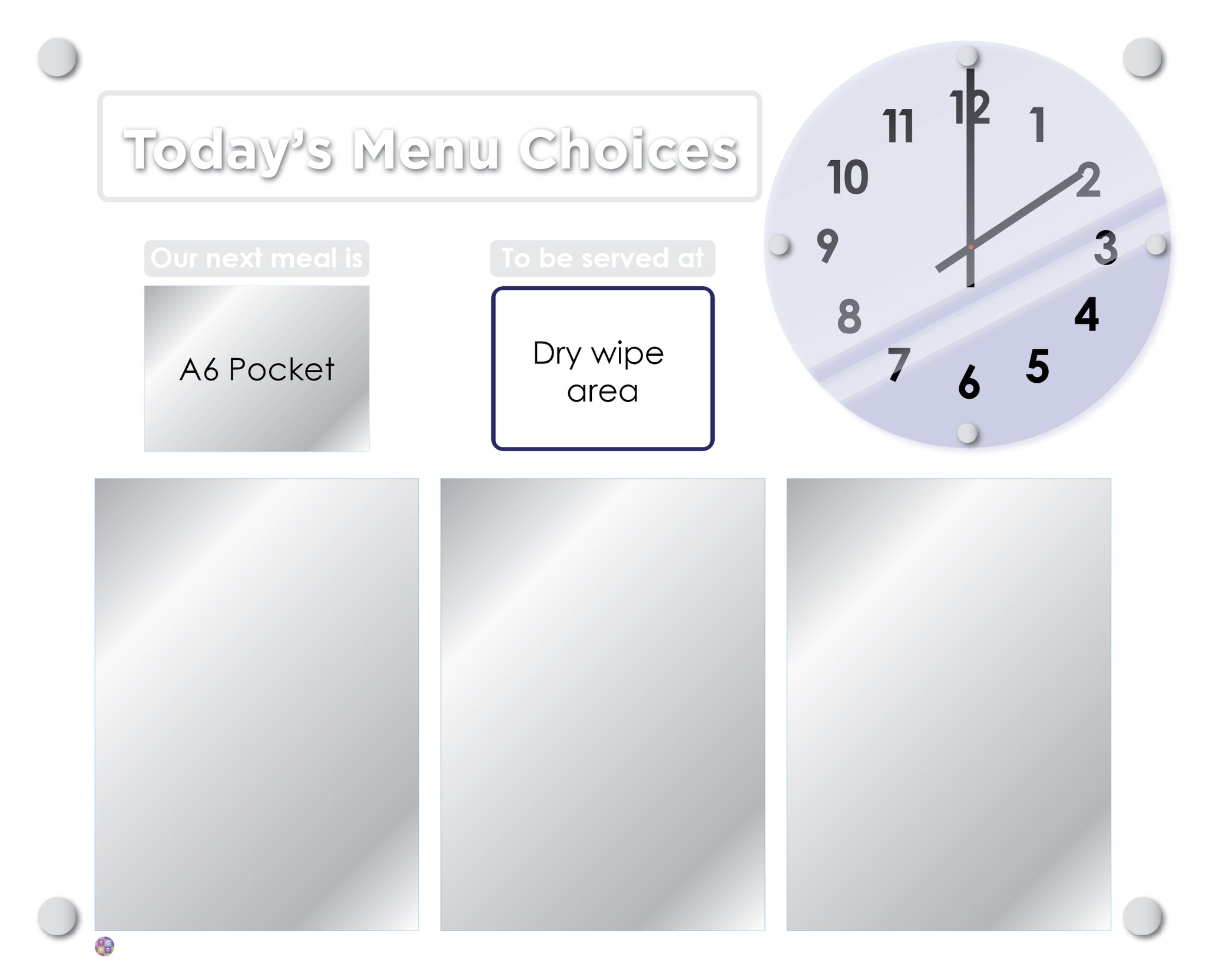 Pictorial Menu Display Board Timetable for Dementia Care Dining Rooms ...